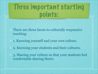 Culturally Responsive Teaching | PDF