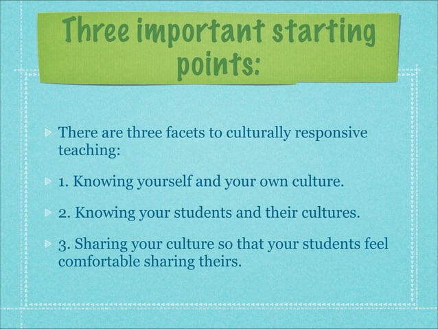 Culturally Responsive Teaching | PDF