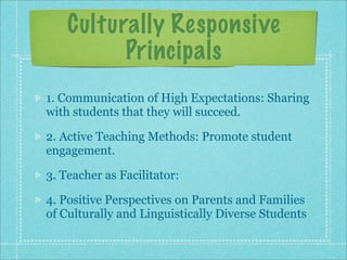 Culturally Responsive Teaching | PDF