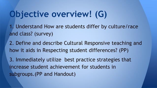 Culturally responsive teaching | PPTX