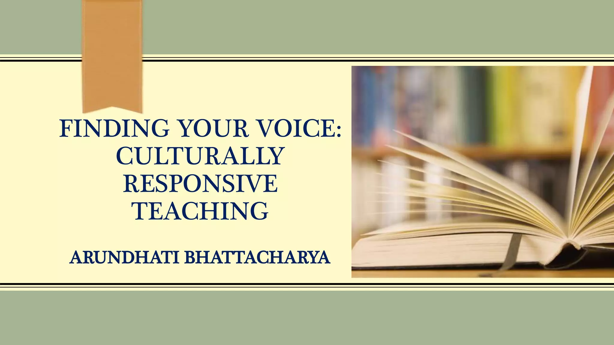 Culturally responsive teaching. | PPTX
