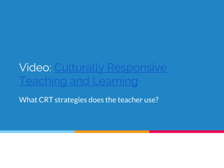 Culturally Responsive Teaching | PPTX