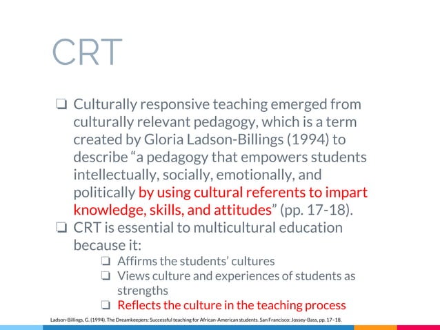 Culturally Responsive Teaching | PPTX