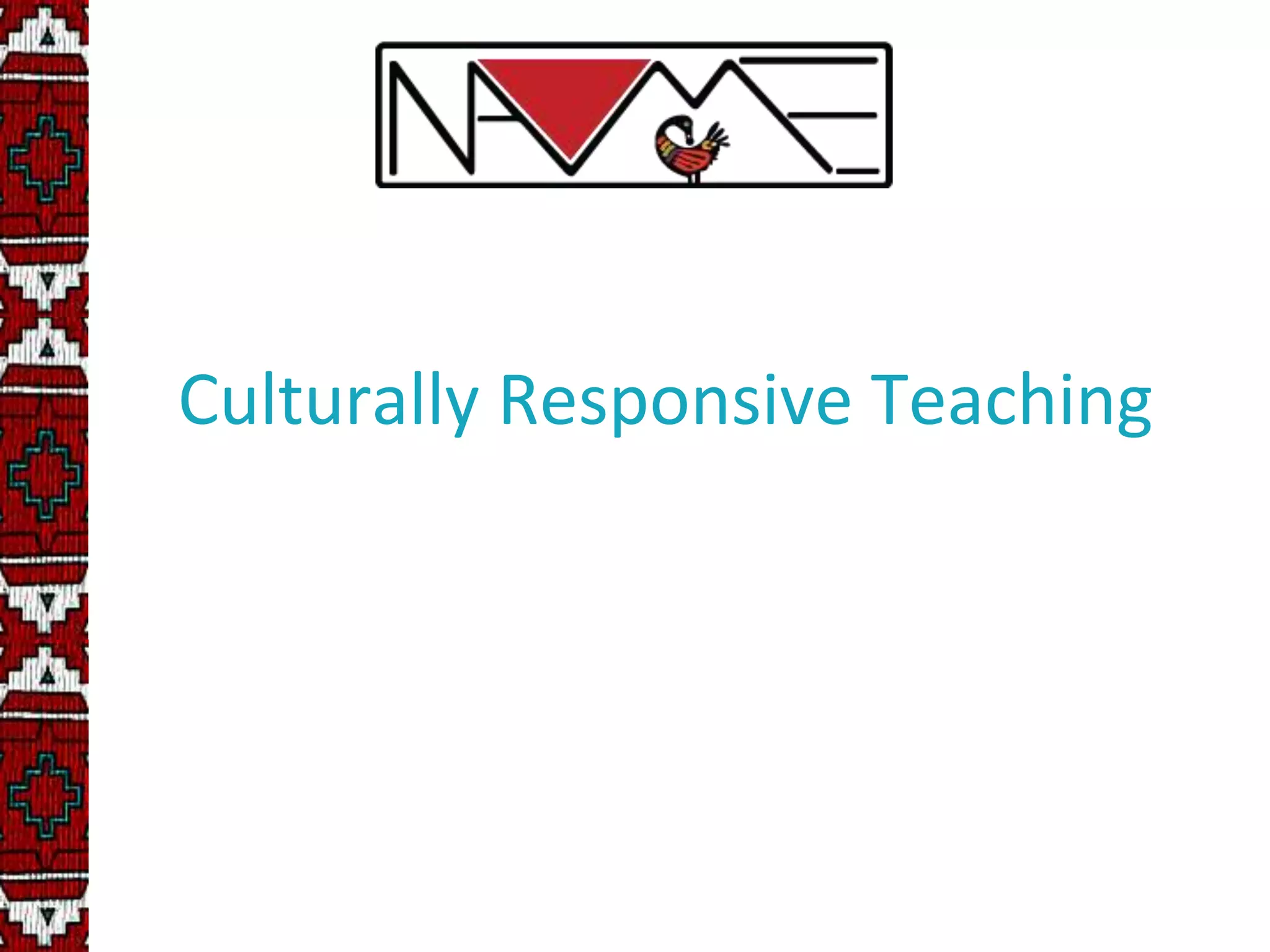 Culturally Responsive Teaching | PPTX