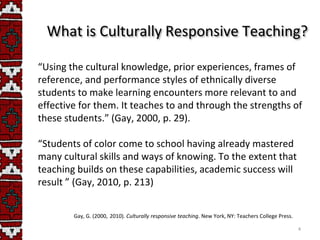 Culturally Responsive Teaching | PPTX