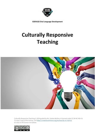 Culturally Responsive Teaching Explained ZW.pdf | Homework and Study | Education