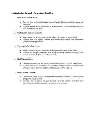 Culturally Responsive Teaching Explained ZW.pdf | Homework and Study | Education