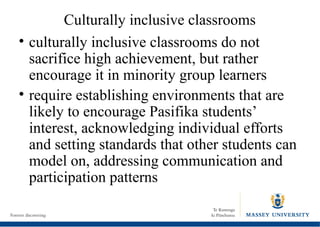 Culturally responsive teaching for pasifika students | PPT