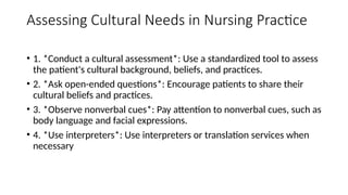 Culturally Sensitive Nursing Care 015 issues-1.pptx