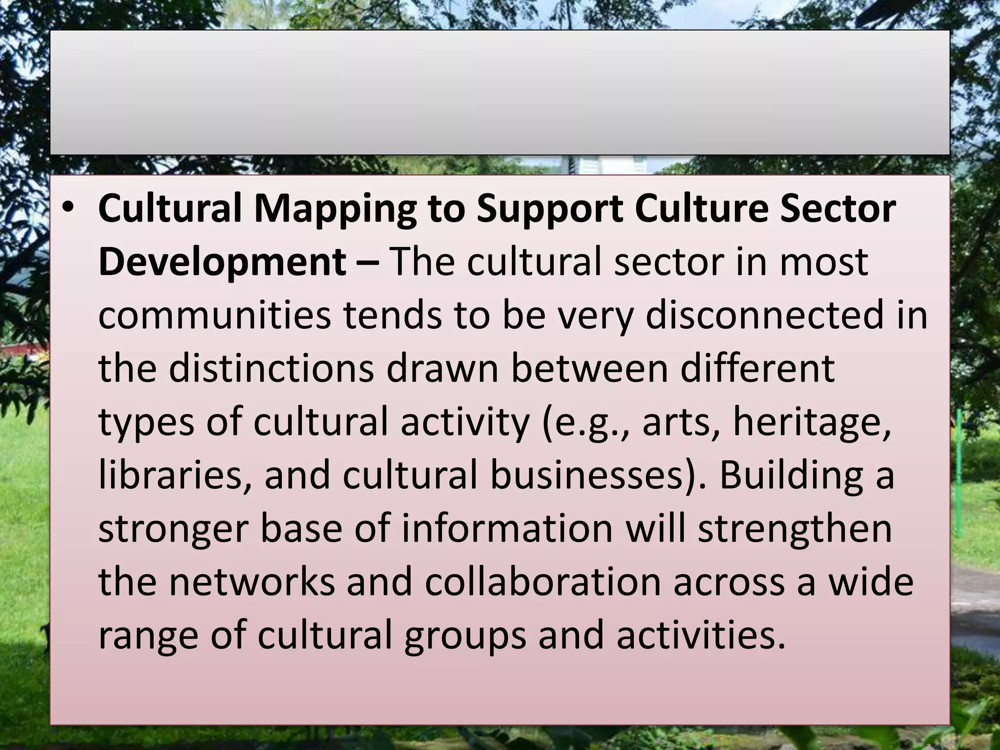 Cultural Mapping For Bais City | PPTX