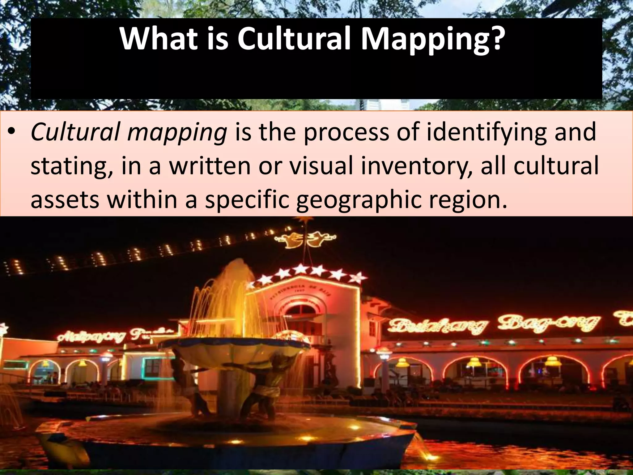 Cultural Mapping For Bais City | PPTX