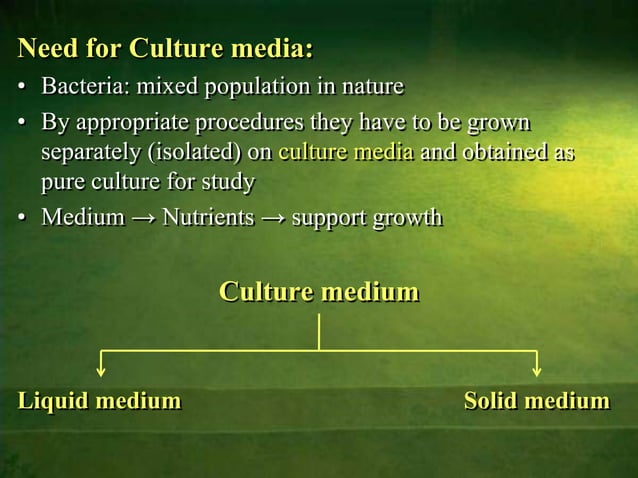 Culture media & methods | PPSX