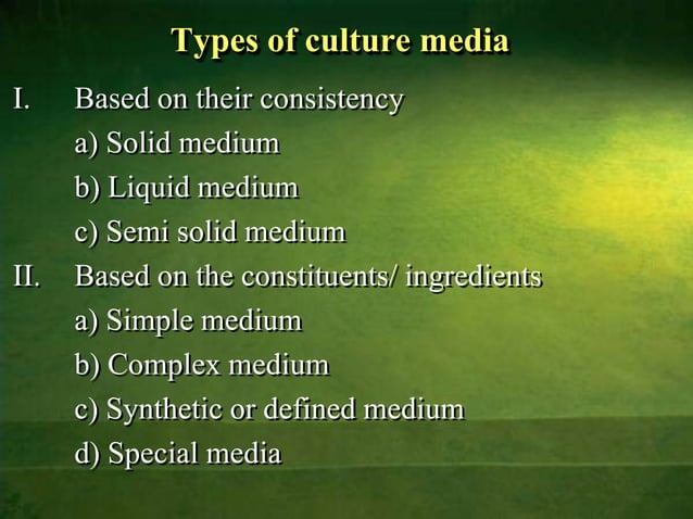 Culture media & methods | PPSX