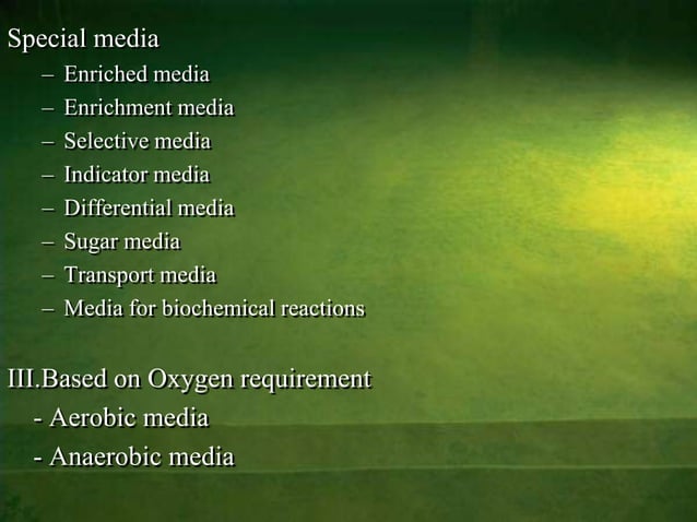 Culture media & methods | PPSX