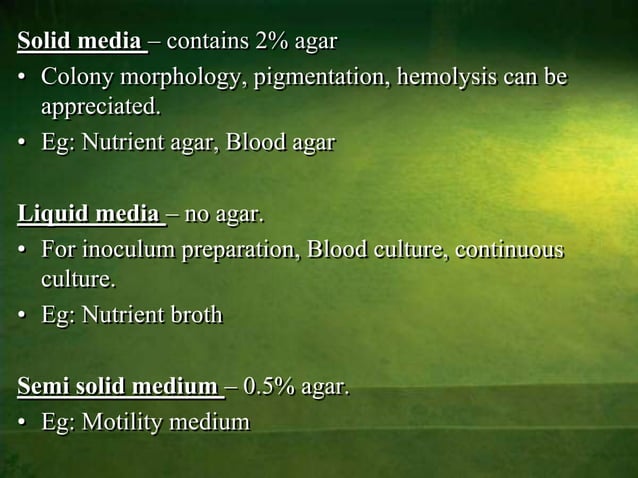 Culture media & methods | PPSX