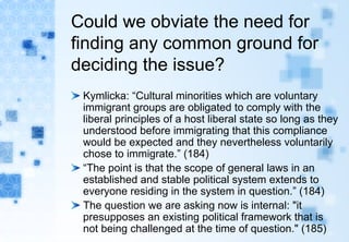 Cultural Minorities And Womens Rights | PPT