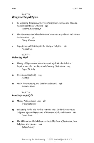 Cultural Myth Criticism and Today’s Challenges to Myth - Brill.pdf