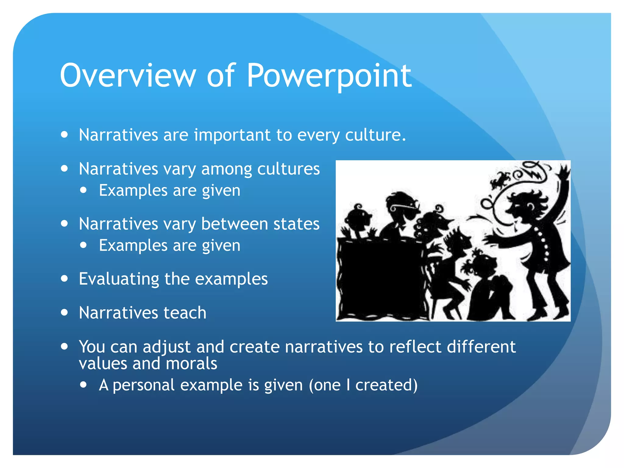 Cultural narratives | PPTX