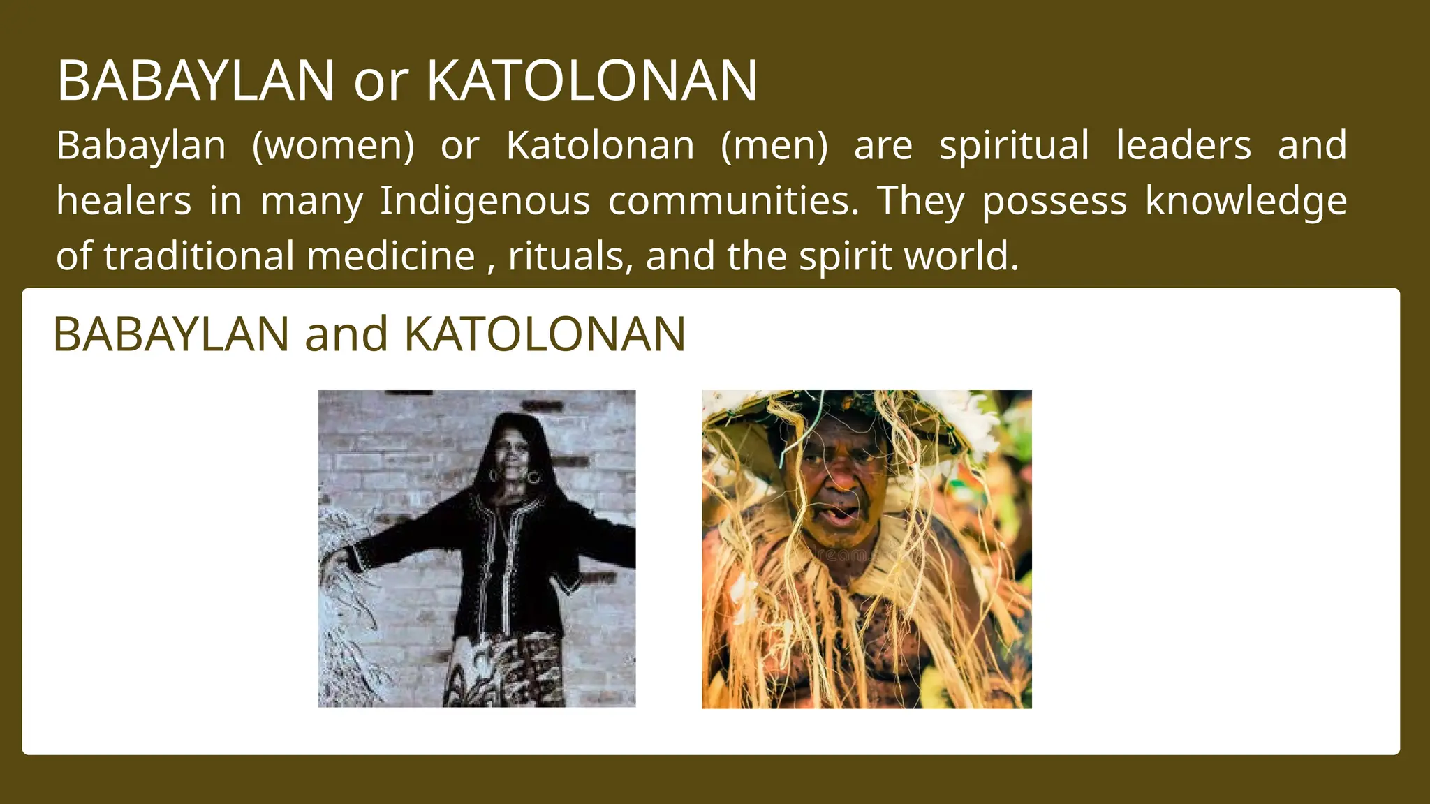 Cultural Performance and Indigenous Practices, and Religious Rites and ...