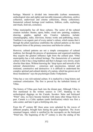 Cultural potentials in the function of the sustainable tourism ...