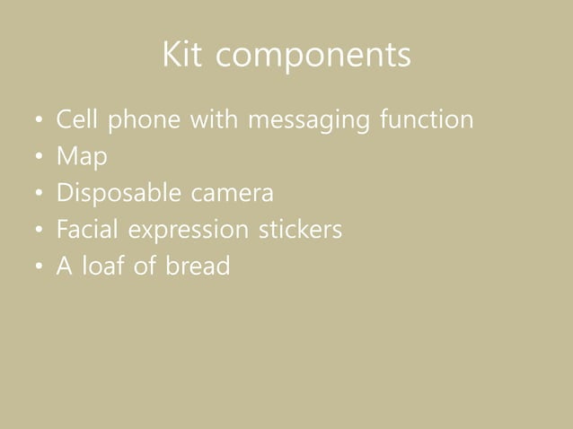 Cultural probes kits | PPT