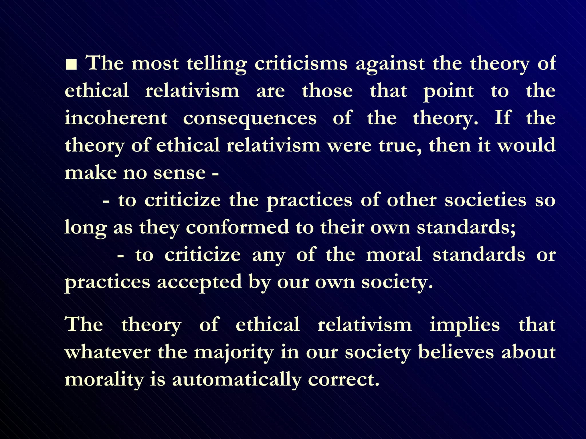 Cultural relativism