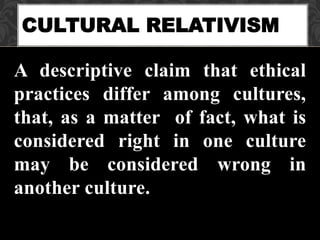 Moral Relativism Examples