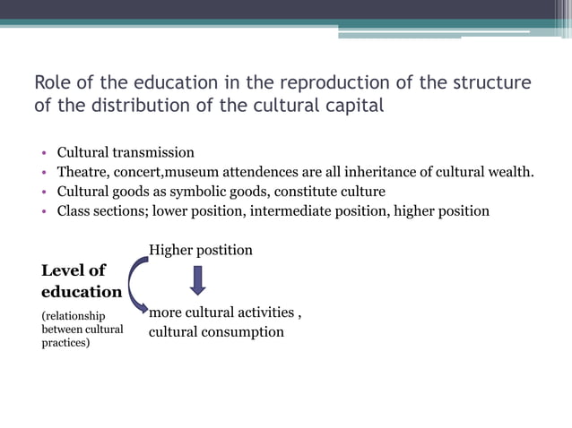 Cultural Reproduction and Social Reproduction- | PPTX