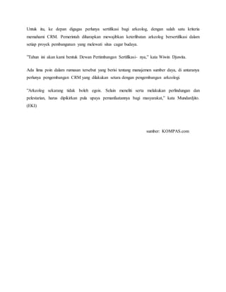 Cultural resource management | DOCX