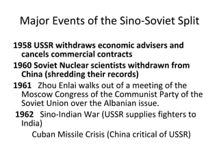 IB History: Sino-Soviet Split | PPT