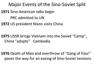 IB History: Sino-Soviet Split | PPT