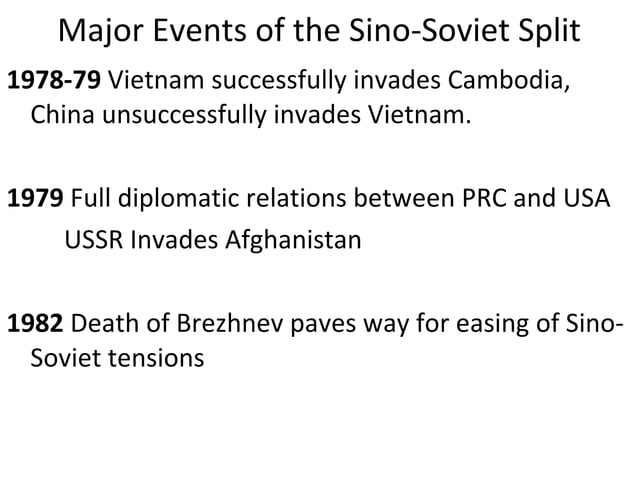 IB History: Sino-Soviet Split | PPT
