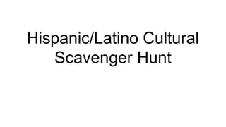 Team Force: Cultural Scavenger Hunt | PPTX