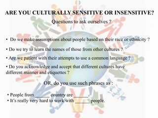 Cultural sensitivity | PPTX