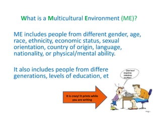 Cultural sensitivity and diversity training | PPT