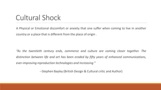 Cultural shock | PDF