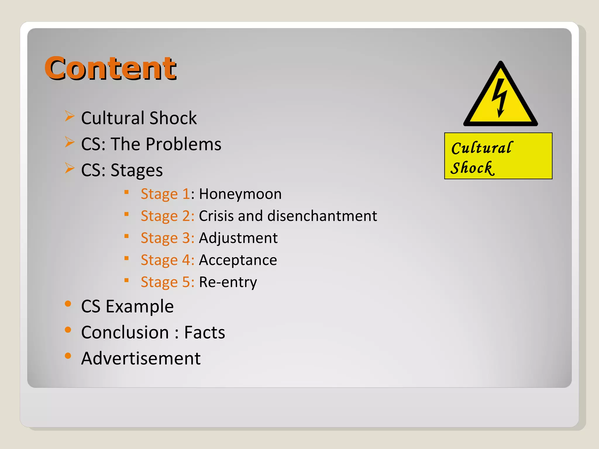 Cultural shock final | PPT
