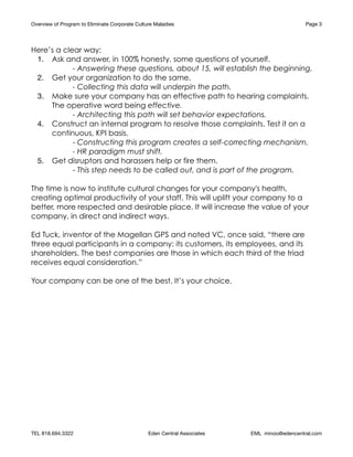 Eliminating Harassment and other Cultural Maladies | PDF | Human ...