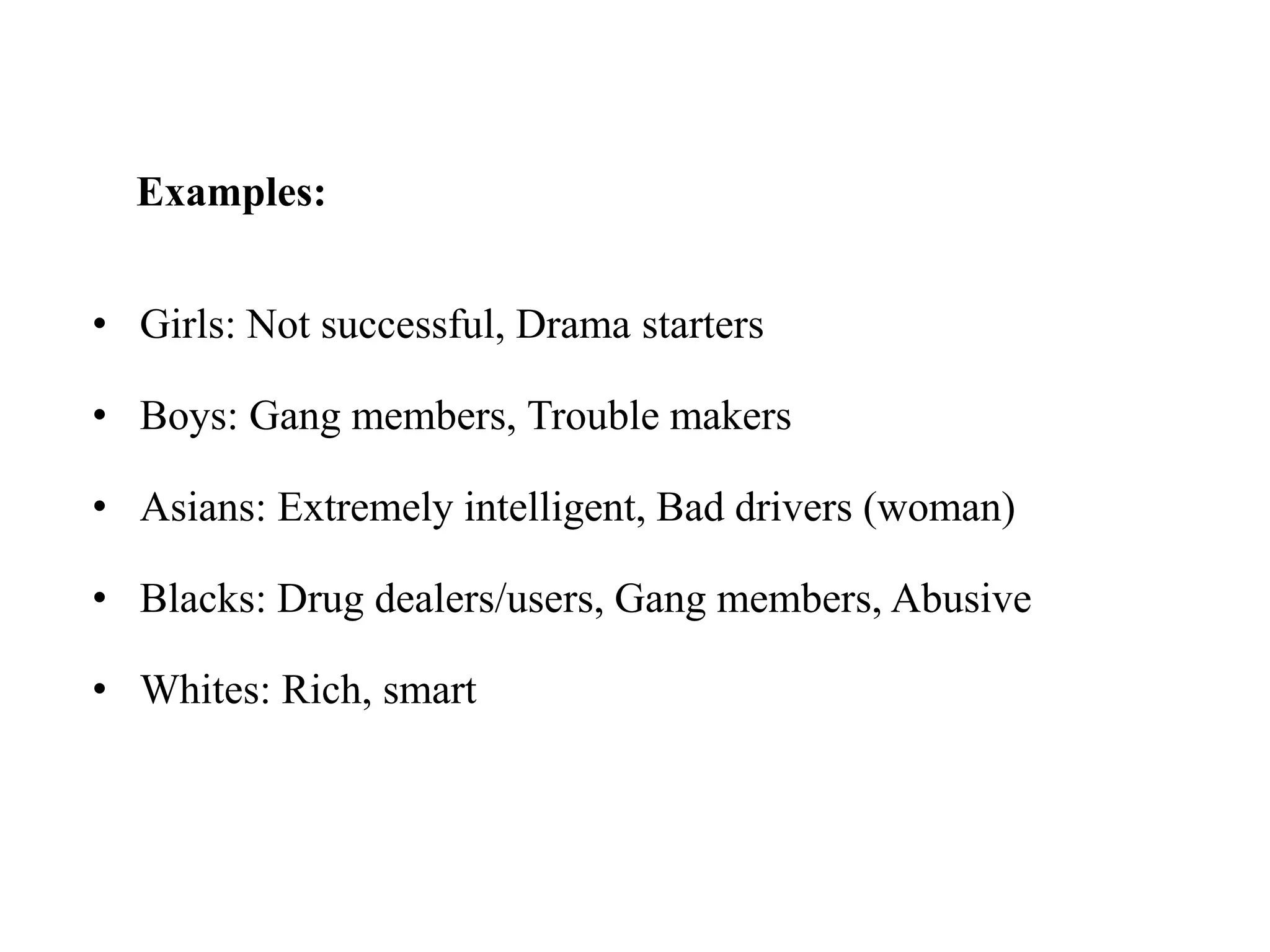 Cultural stereotypes | PPTX