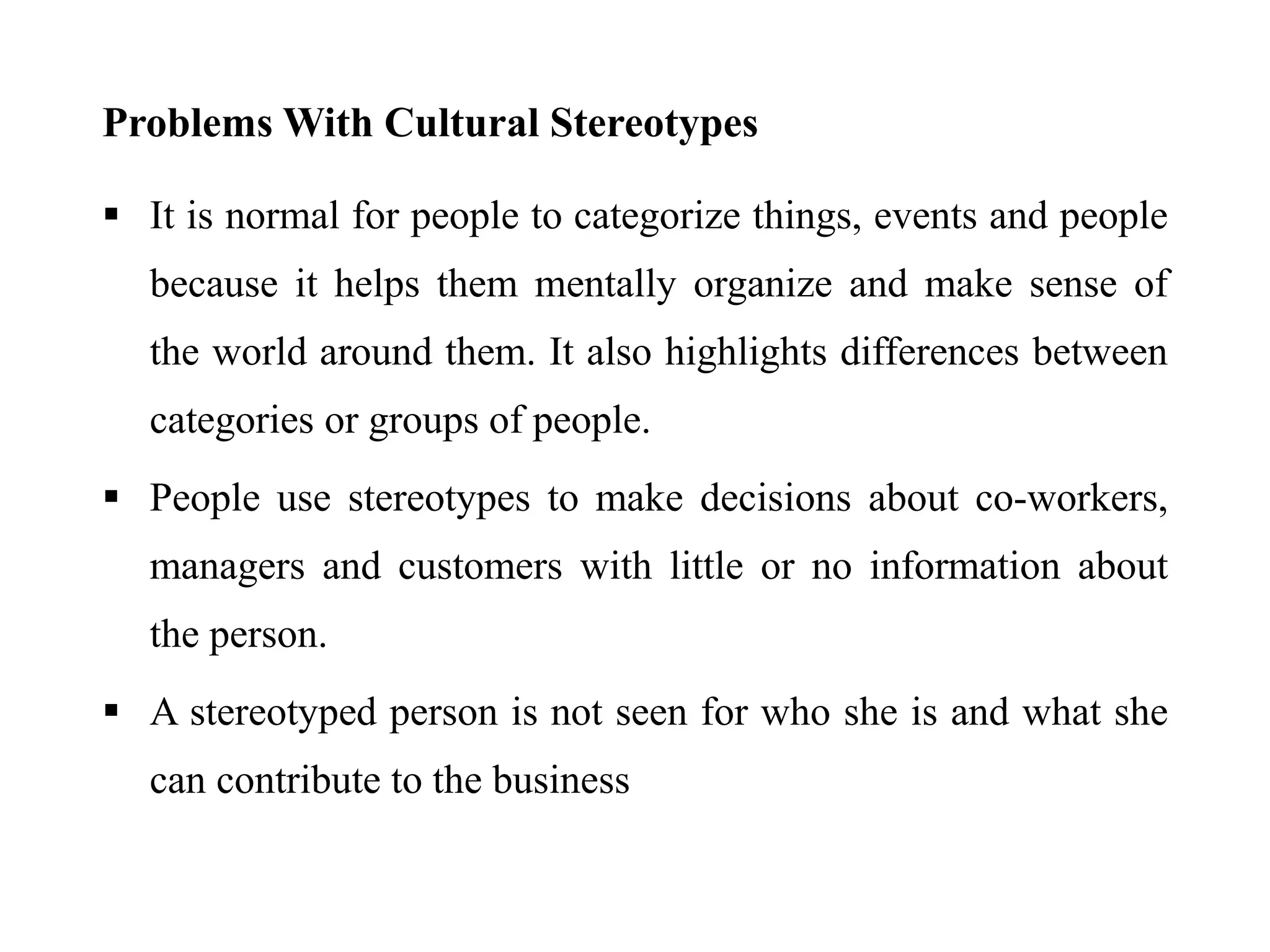 Cultural stereotypes | PPTX