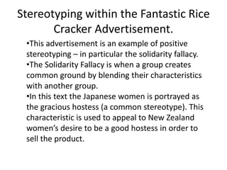 Cultural stereotyping and its effects on power balance | PPTX