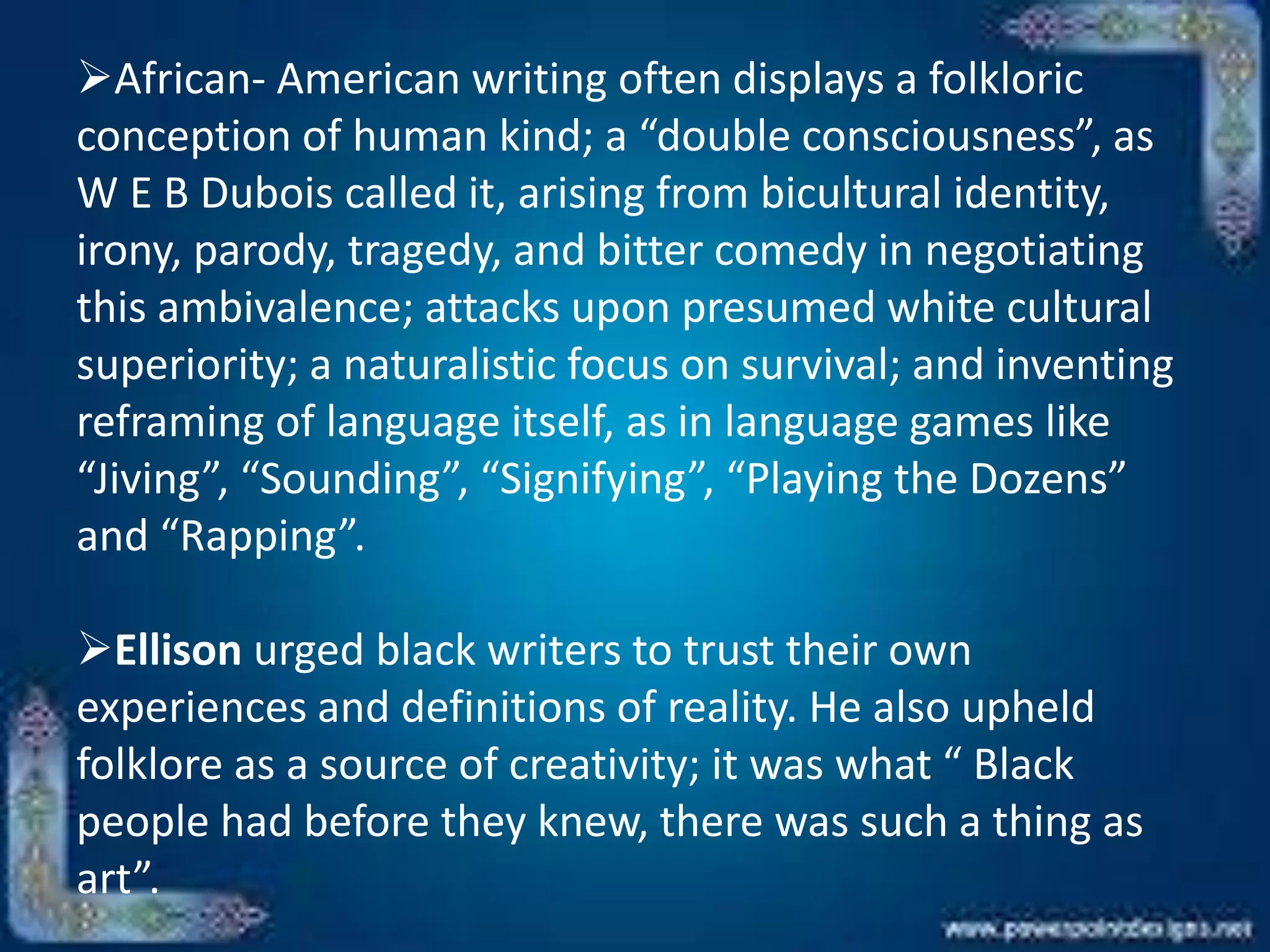 African American Writers | PPTX