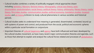 Cultural studies: An Introduction | PPTX