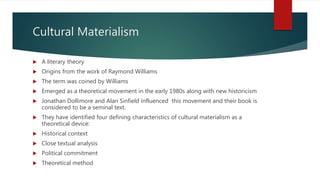 Cultural Studies areas, Terms and Theorists Part 1 | PPT