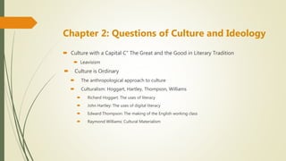 Cultural Studies barker & jane ch2 | PPTX