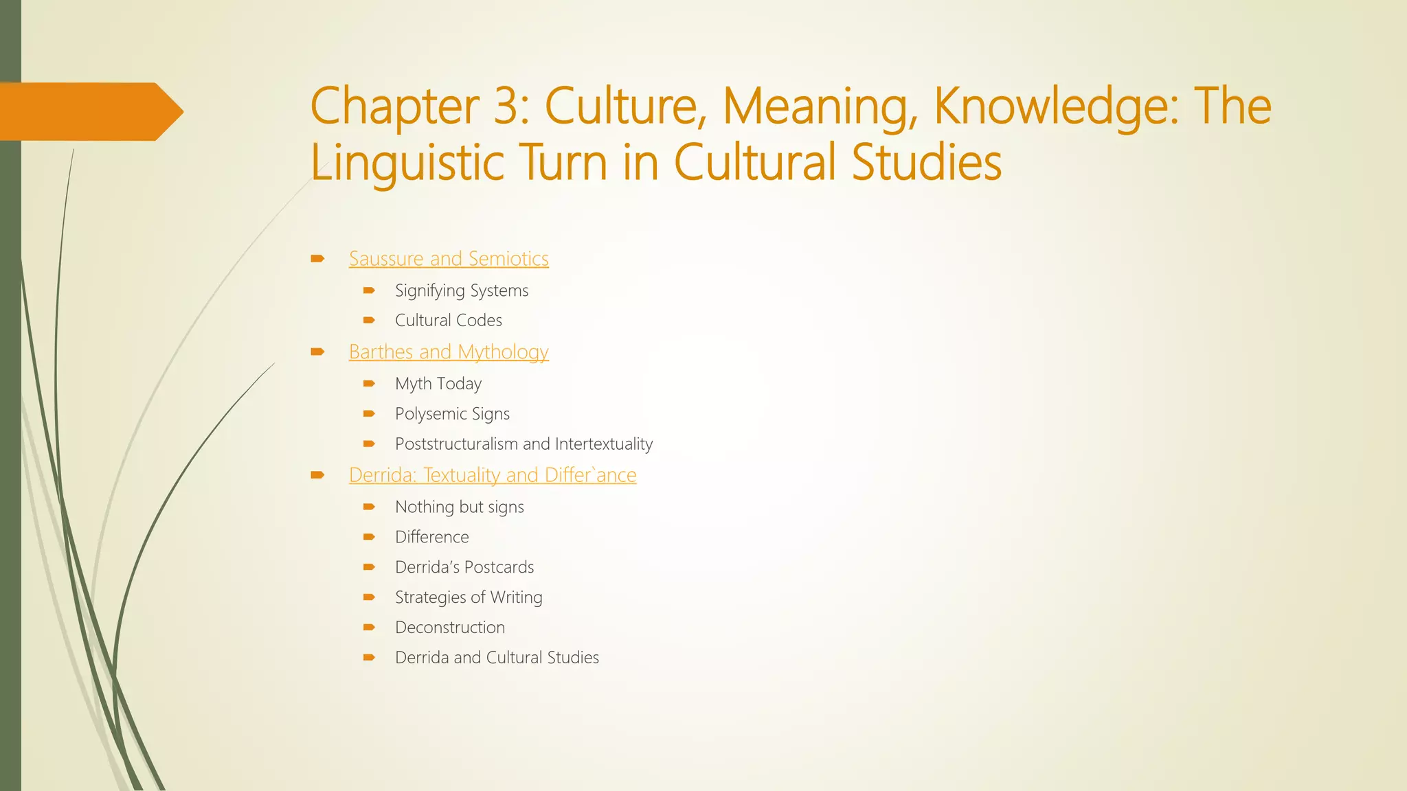 Cultural studies barker & jane ch3 | PPTX