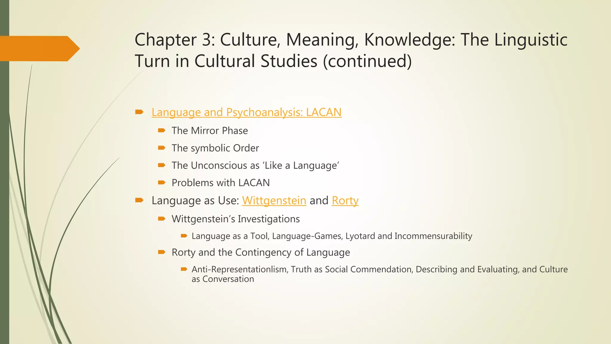 Cultural studies barker & jane ch3 | PPTX