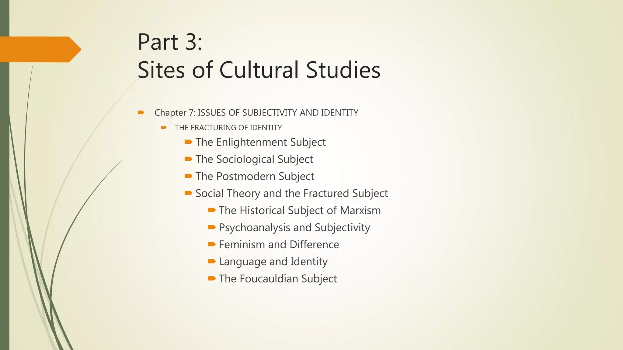 Cultural studies barker & jane ch7 | PPTX