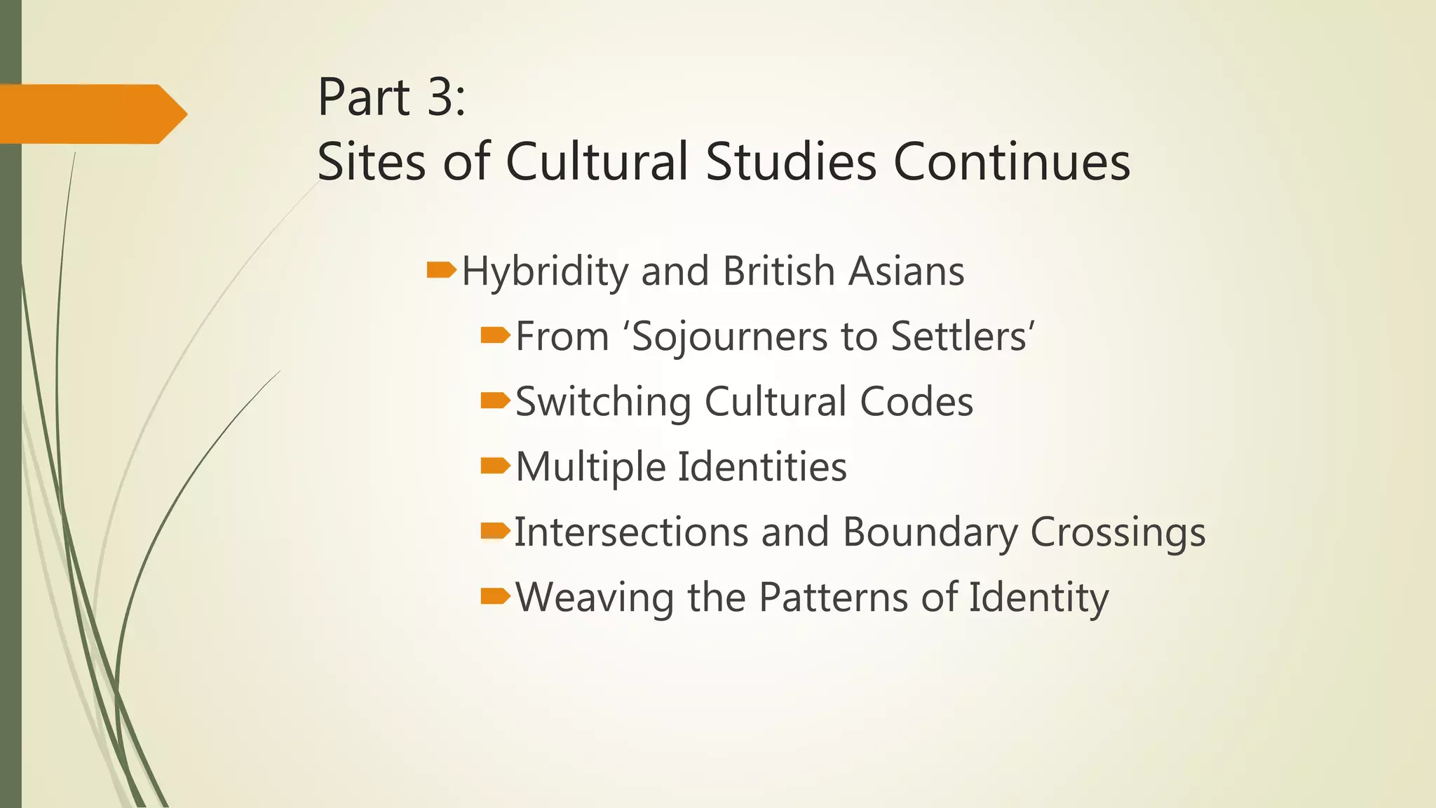 Cultural studies barker & jane ch8 | PPTX