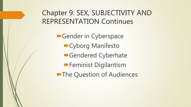 Cultural studies barker & jane ch9 | PPT